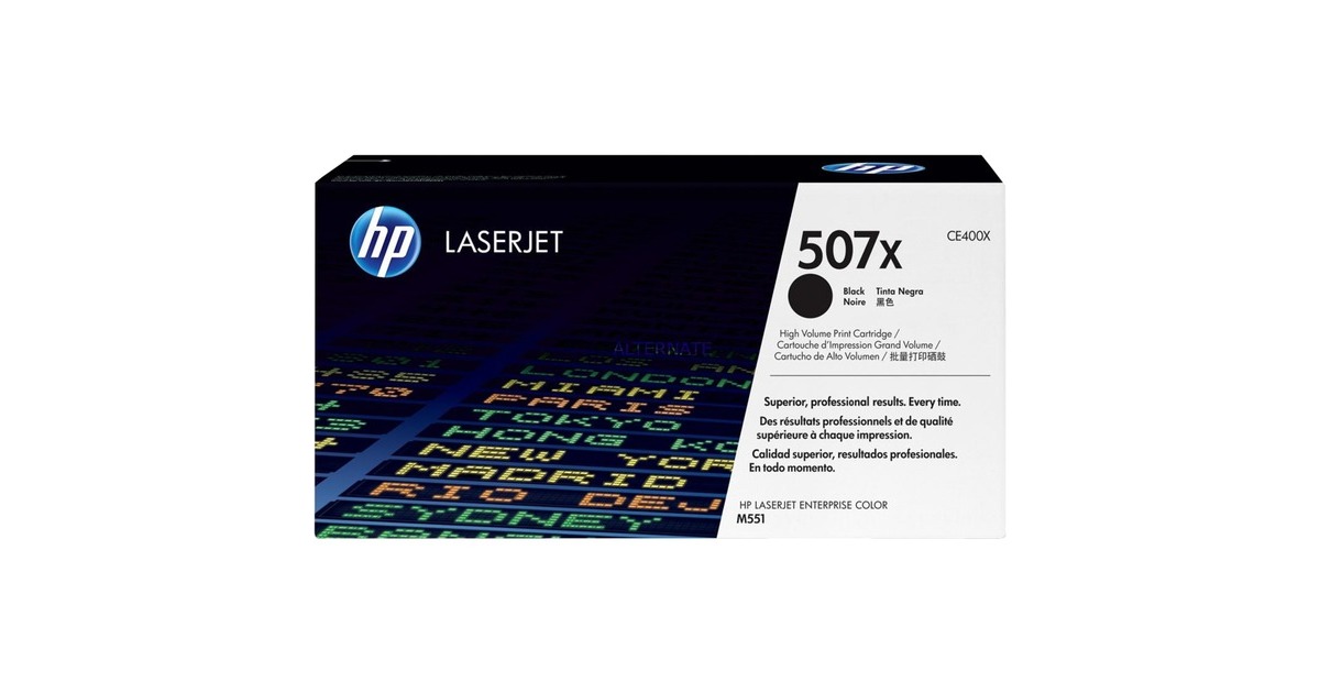 HP Toner schwarz 507X (CE400X) schwarz, Retail