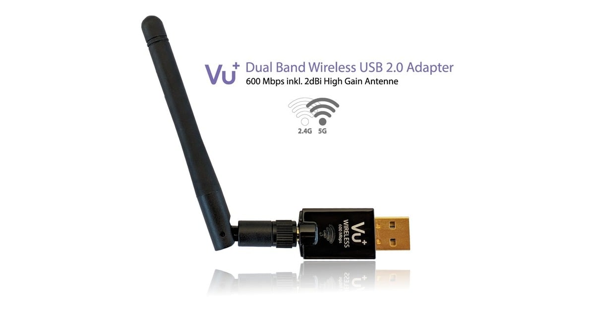 VU+ 600 Mbps Wireless USB Adapter, WLAN-Adapter