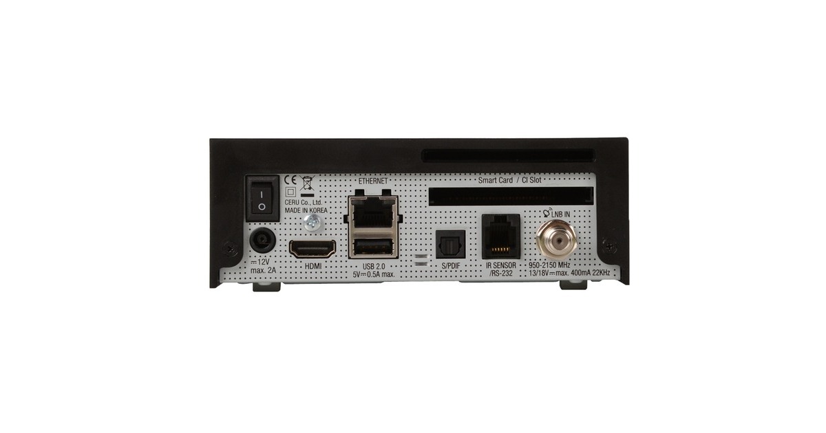 VU+ Zero 4K, Sat-Receiver schwarz, DVB-S2X, HDMI, 4K