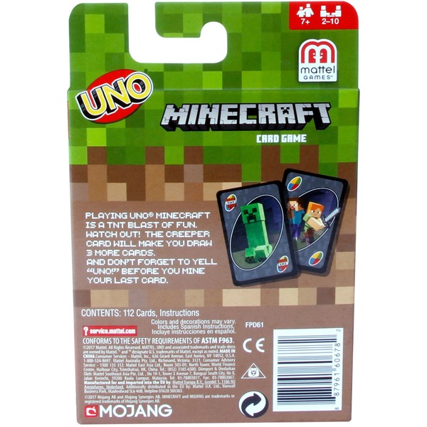 Mattel Games UNO Minecraft, Kartenspiel