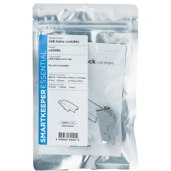 SMARTKEEPER ESSENTIAL USB Cable Lock (LK03), Einsteckschloss Farbcode ...