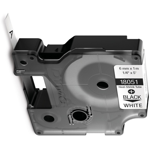 Dymo Rhino IND ORIGINAL Heißschrumpfschlauch 6mm x 1,5m, schwarz auf weiß, , Etiketten ...