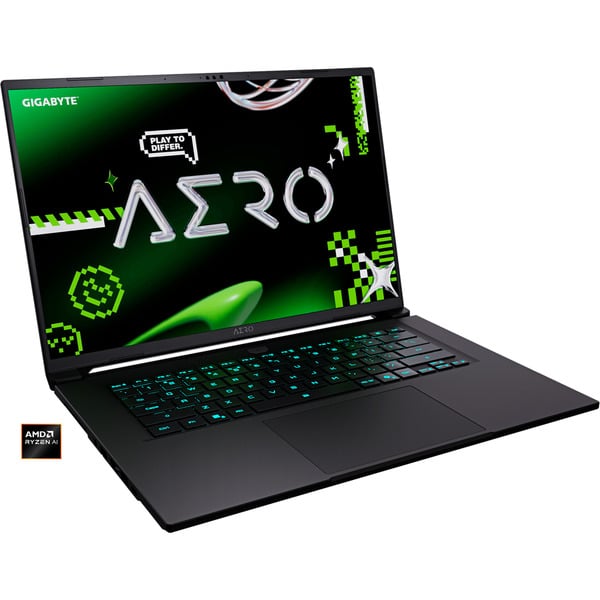 GIGABYTE AERO X16 1VH93DEC64AH, Gaming-Notebook grau, AMD Ryzen AI 7 ...