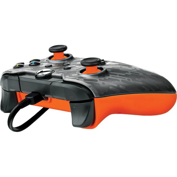 Pdp Wired Controller Atomic Carbon Gamepad Anthrazit Orange Für