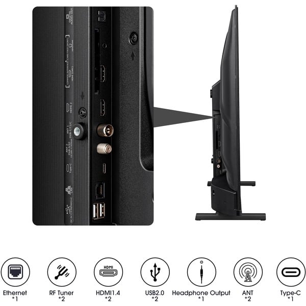 Hisense 40A5KQ, QLED-Fernseher 100 cm (40 Zoll), schwarz, FullHD ...