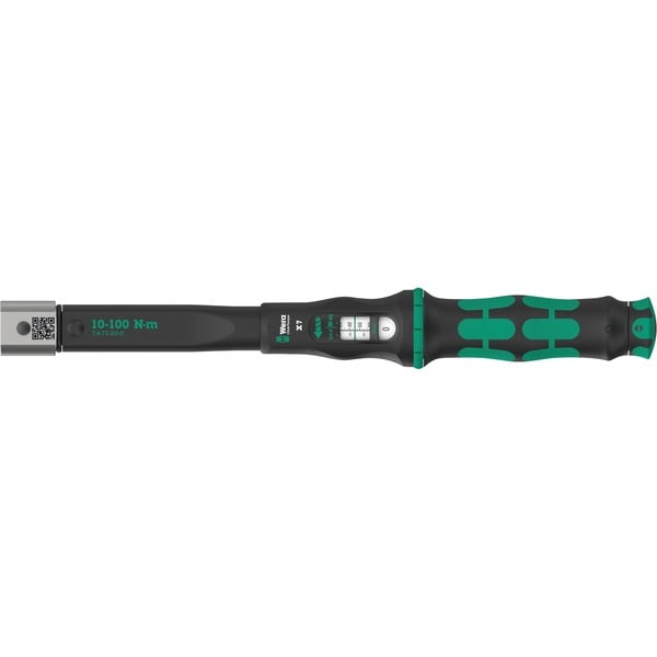 Wera Drehmomentschlüssel für Einsteckwerkzeuge Click-Torque X 7 schwarz/grün, mit Einsteck ...