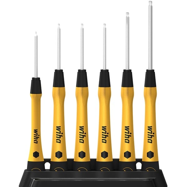 Wiha Feinschraubendreher-Set PicoFinish ESD gelb/schwarz, 6-teilig ...