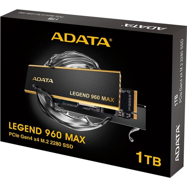 ADATA LEGEND 960 MAX 1 TB, SSD dunkelgrau/gold, PCIe 4.0 x4, NVMe 1.4 ...