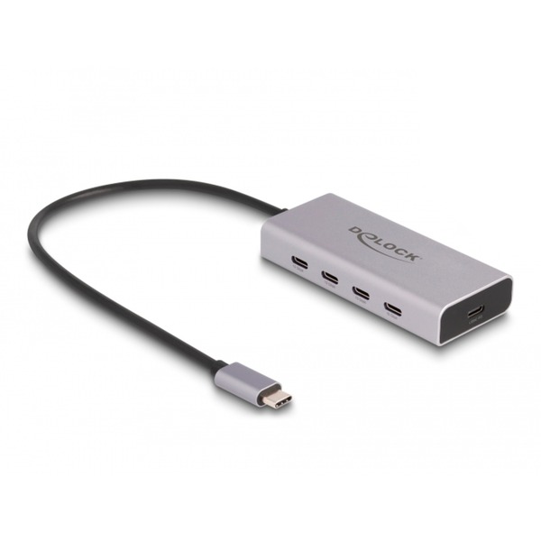 DeLOCK DeLock USB 10 Gbps USB Type-C Hub mit 4 x USB Type-C + 1 x USB ...