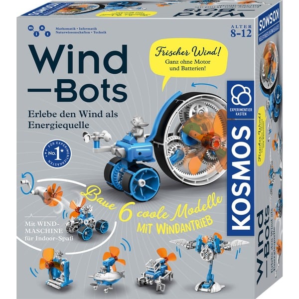 Kosmos Wind Bots, Experimentierkasten Erlebe den Wind als Energiequelle