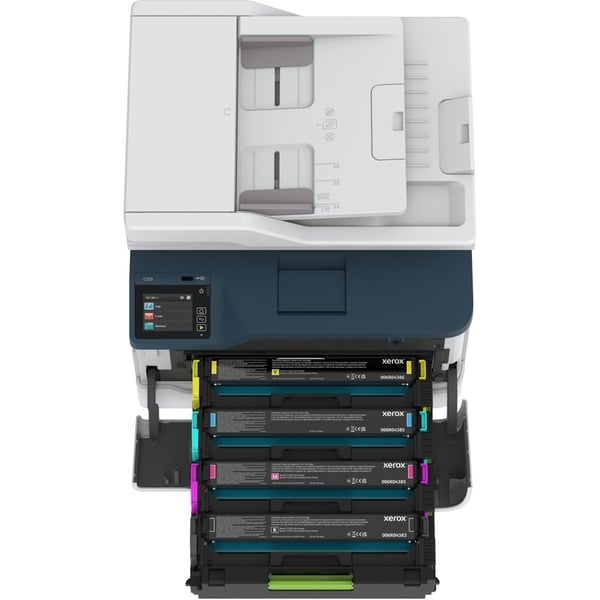 Xerox C235DNI, Multifunktionsdrucker grau/blau, Scan, Kopie, Fax, USB ...
