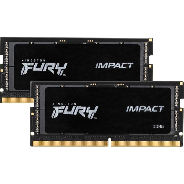 Kingston FURY SO-DIMM 32 GB DDR5-4800 (2x 16 GB) Dual-Kit, Arbeitsspeicher schwarz, KF548S38IBK2 ...