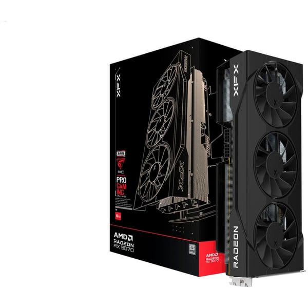 XFX Radeon RX 9070 Swift OC, Grafikkarte schwarz, RDNA4, GDDR6, 3x ...
