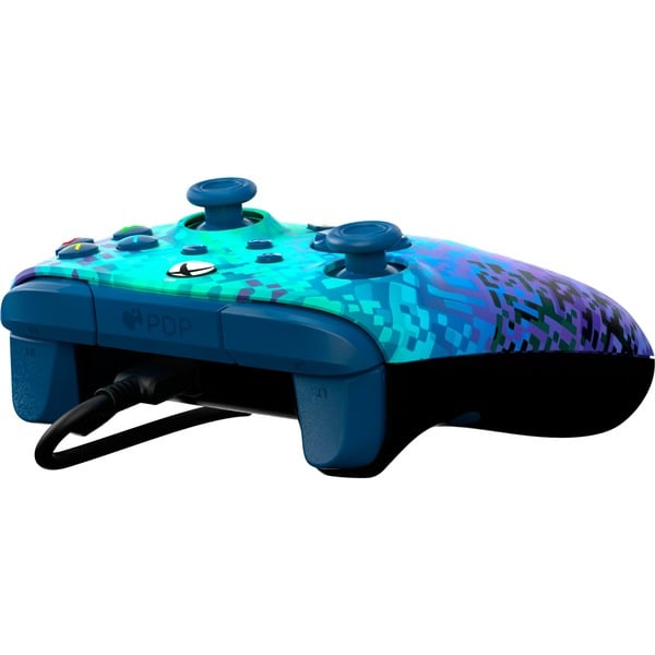 PDP Rematch Advanced Wired Controller - Glitch Green, Gamepad grün/lila ...