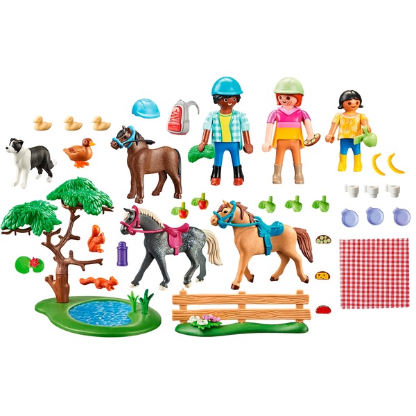 PLAYMOBIL 71239 Picknickausflug mit Pferden, Konstruktionsspielzeug