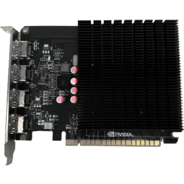 Biostar GeForce GT 730, Grafikkarte passiv gekühlt, 4x HDMI Outlet