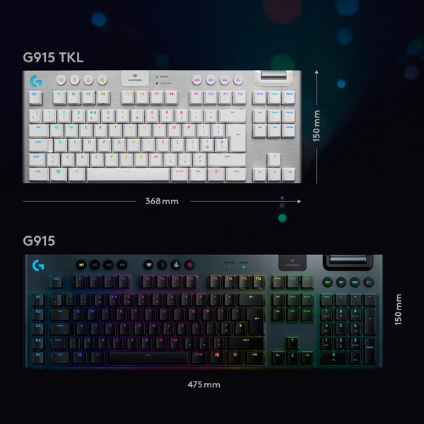 Logitech Gaming G915 TKL, Gaming-Tastatur weiß, DE-Layout, GL Tactile ...