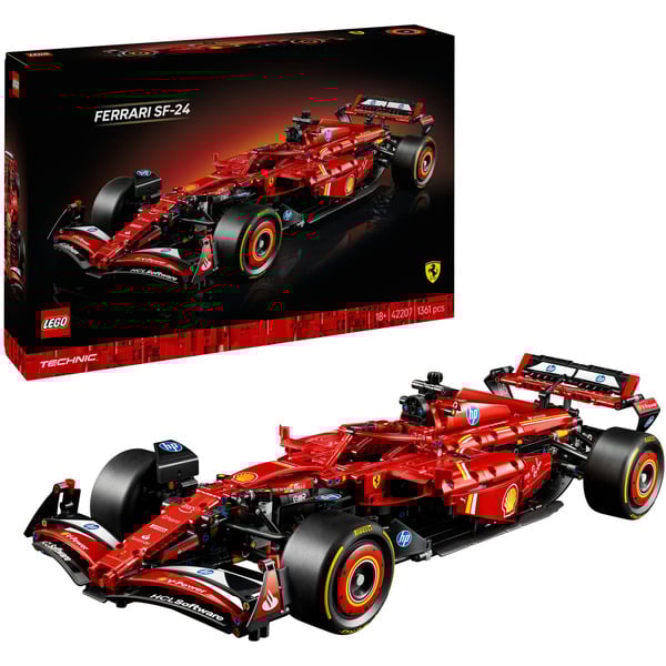 LEGO 42207 Technic Ferrari SF-24 F1 Rennauto, Konstruktionsspielzeug