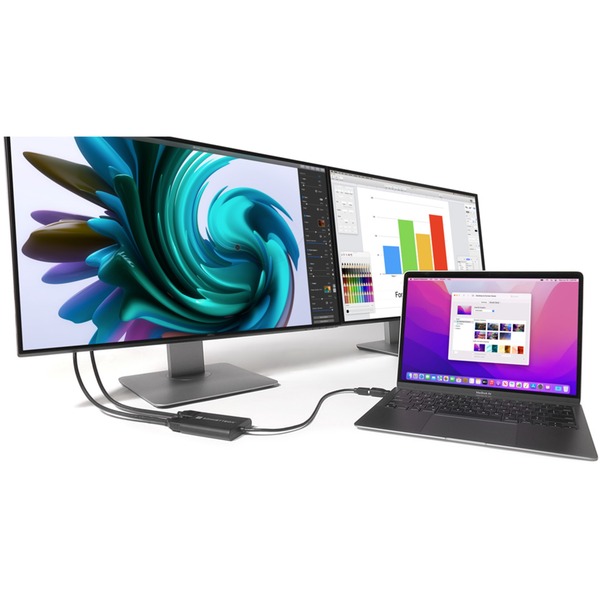 Sonnet USB DisplayLink Adapter, USB-A Stecker > Dual 4K HDMI schwarz ...