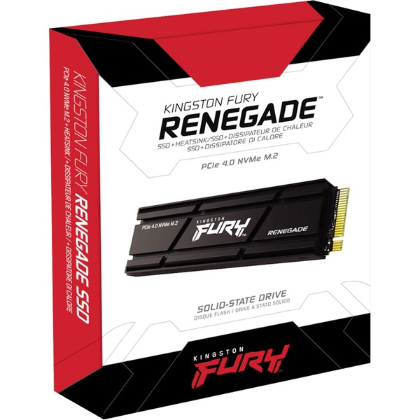 Kingston FURY Renegade Heatsink 1 TB, SSD schwarz, PCIe 4.0 x4, NVMe, M ...
