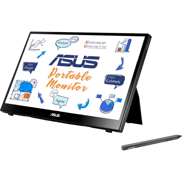 ASUS ZenScreen MB14AHD, LED-Monitor 36 cm (14 Zoll), schwarz, FullHD ...