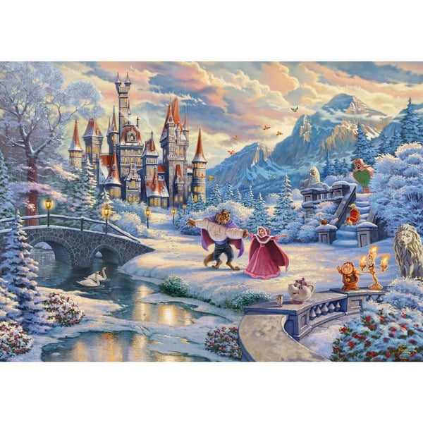 Schmidt Spiele Thomas Kinkade Studios: Disney - Die Schöne und das Biest, Zauberhafter ...