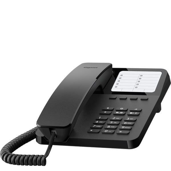 Gigaset DESK 400, analoges Telefon schwarz