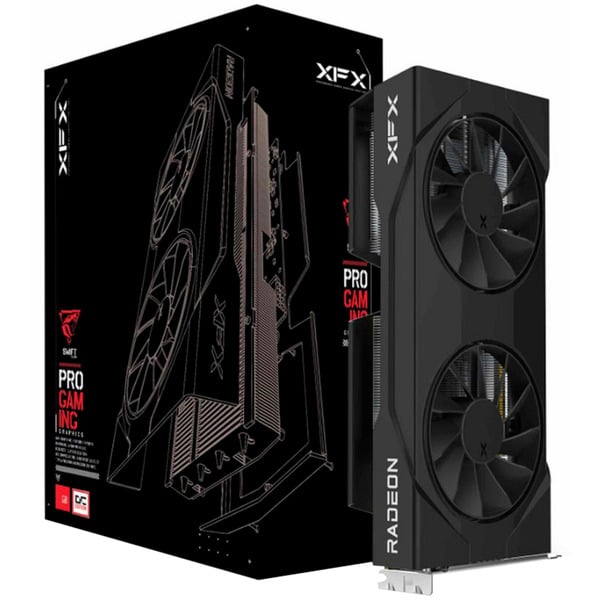 XFX Radeon RX 9060 XT Swift OC Dual Fan, Grafikkarte schwarz, RDNA4 ...