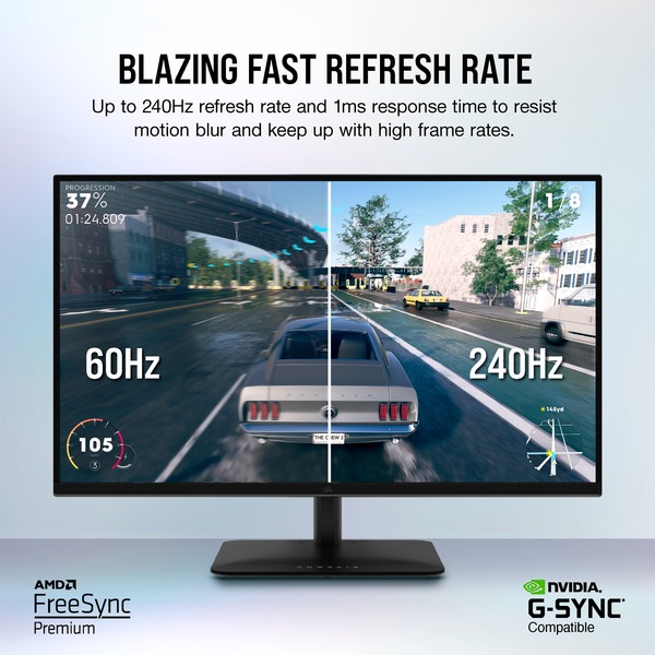 Corsair Xeneon 32QHD240, Gaming-Monitor 81 cm(32 Zoll), schwarz, QHD ...