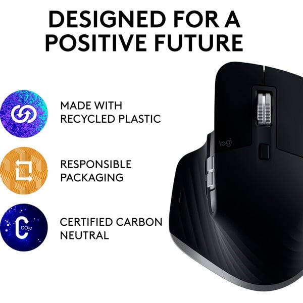 Logitech MX Master 3S für Mac, Maus graphit, 7 Tasten, Bluetooth ...