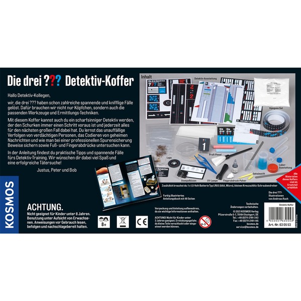 Kosmos Die drei ??? Detektiv-Koffer, Detektiv-Sets Komplettausrüstung ...