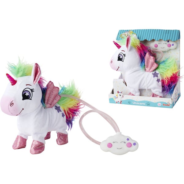 Simba PetZoo - Rainbow Unicorn, Kuscheltier