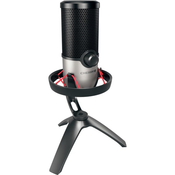 CHERRY UM 6.0 Advanced, Mikrofon schwarz/silber, USB-C, Klinke CHERRY UM 6.0 Advanced, Mikrofon schwarz/silber, USB-C, Klinke