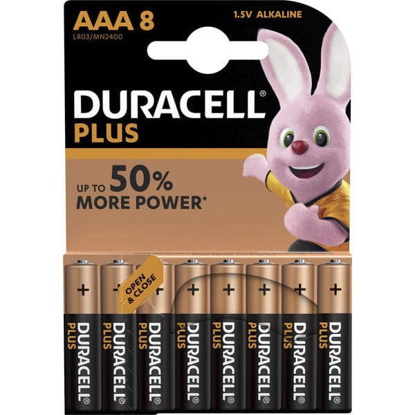 Duracell Plus Alkaline Batterie, Micro AAA LR03 1,5V, Extra Life 4 ...