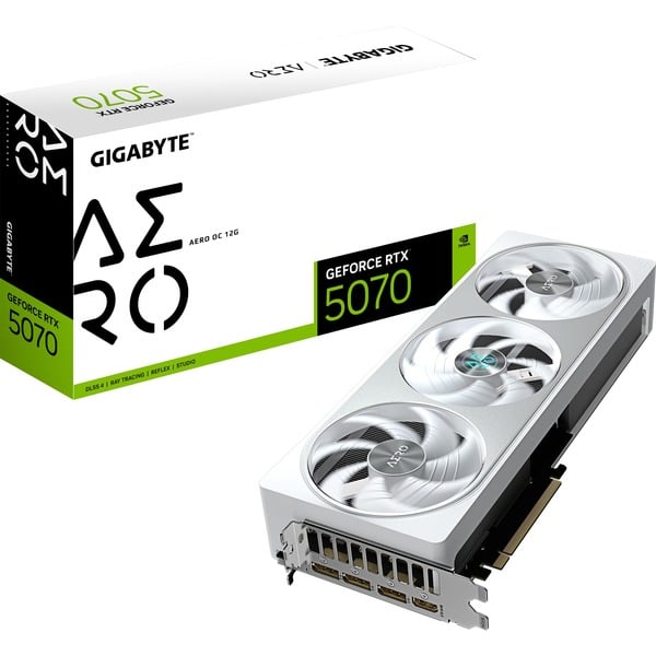 GIGABYTE GeForce RTX 5070 AERO OC, Grafikkarte DLSS 4, 3x DisplayPort ...