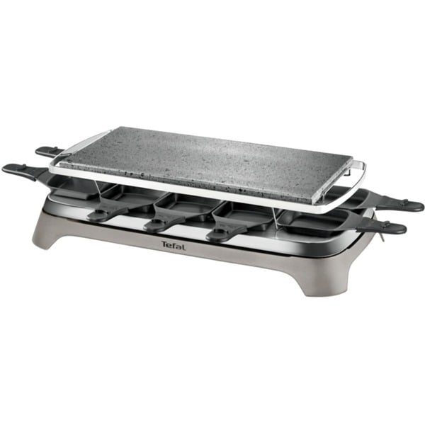Tefal Raclette-Grill Pierrade PR457B grau/schwarz, 1.350 Watt, für 10 ...