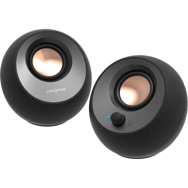 Creative Pebble V3 , PC-Lautsprecher schwarz, Bluetooth, USB-C, Klinke ...