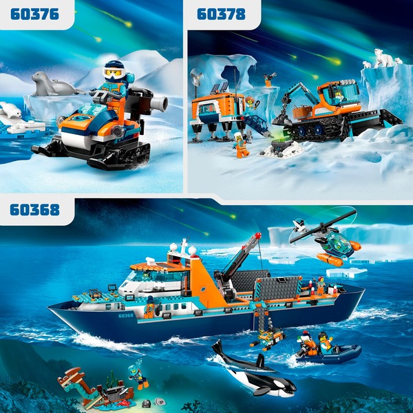 LEGO 60376 City Arktis-Schneemobil, Konstruktionsspielzeug