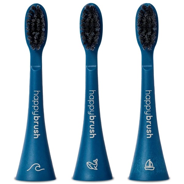 happybrush ECO VIBE 3 Ocean Aufsteckbürsten blau