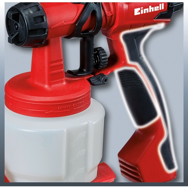 EINHELL Farbsprühsystem TC-SY 600 S, Sprühpistole rot/schwarz, 600 Watt