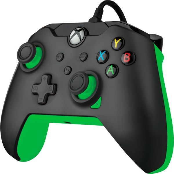 PDP Wired Controller - Neon Black, Gamepad schwarz/grün, für Xbox ...
