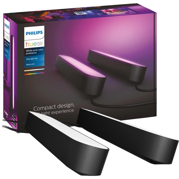 Philips HUE White & Color Ambiance Play Lightbar, LED-Leuchte schwarz ...