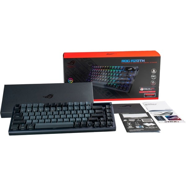 ASUS ROG Azoth, Gaming-Tastatur gunmetal, DE-Layout, ROG NX Red, inkl ...