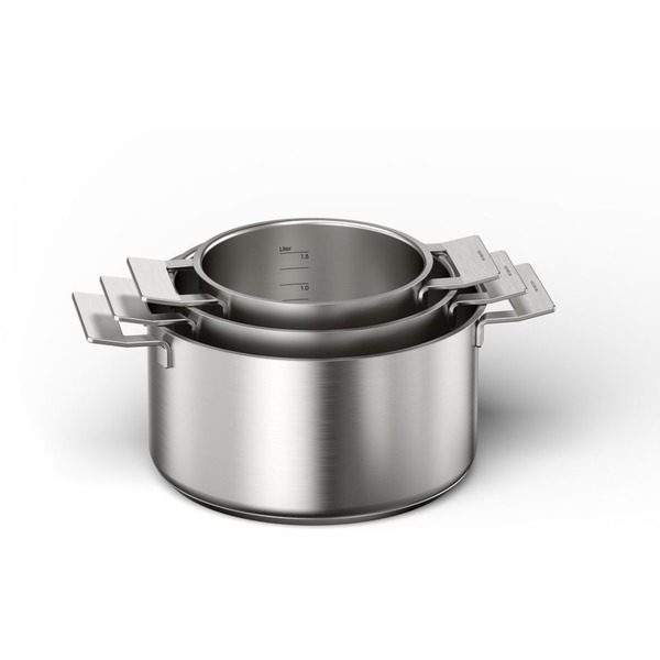 Bosch Home Topf-Set Pro Induction HEZ9SE060 edelstahl, 6-teilig Bosch Home Topf-Set Pro Induction HEZ9SE060 edelstahl, 6-teilig