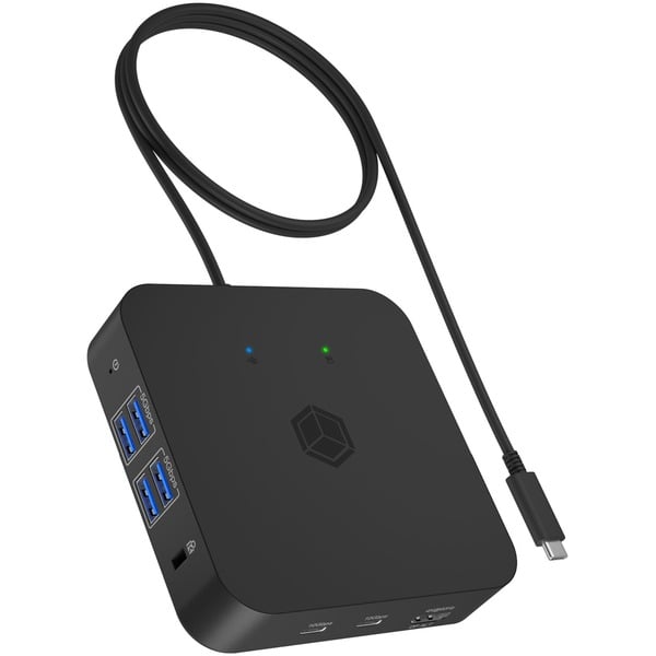 ICY BOX IB-DK4090-C, Dockingstation HDMI, USB-C, USB-A, RJ-45 Outlet