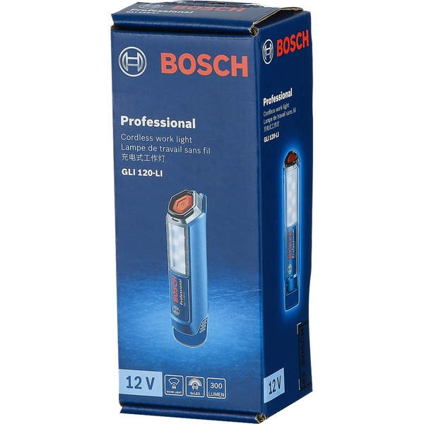 Bosch Professional GLI 12V-300 Solo, Arbeitsleuchte blau, ohne Akku und ...