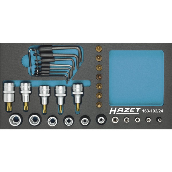 Hazet Steckschlüssel-Satz TORX® 163-192/24, Werkzeug-Set