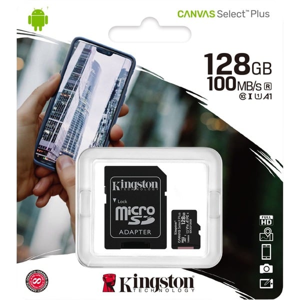 Kingston Canvas Select Plus 128 GB microSDXC, Speicherkarte schwarz ...