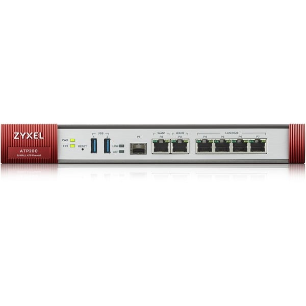 Zyxel ZyWALL ATP200 mit 1 Jahr GOLD Security Pack, Firewall grau/rot