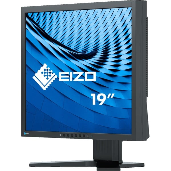 EIZO FlexScan S1934, LED-Monitor 48 cm (19 Zoll), schwarz, SXGA, IPS, DVI, DisplayPort, VGA, Audio